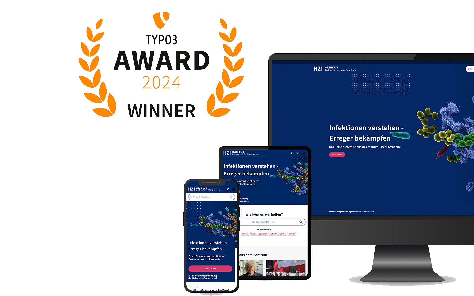 HZI | Auszeichnung für den Internetauftritt des HZI